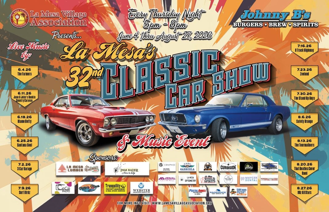 La Mesa Classic Car Show & Live Music Event - San Diego Moms